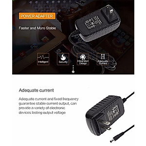 DKKPIA Global AC/DC Adapter for Hitachi Digital 8 Hi8 8mm Video Camcorder VHSC Camera VM-H53E VM-E53A VM-E55A VM-H57 VM-H57A VM-H57E VM-E57E Power Supply Cord Cable Charger Input: 100-240 VAC 50/