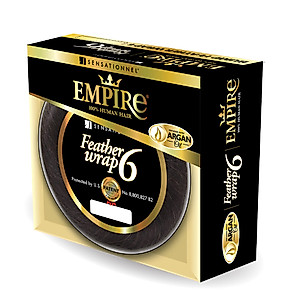 Sensationnel Empire Bump Weaving Hair - Feather Wrap 6 Inch Human Hair Weave (613 BLONDE)