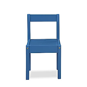 Olive & Opie Gibson 3-Piece Dry Erase Kids Table & Chair Set, Blue