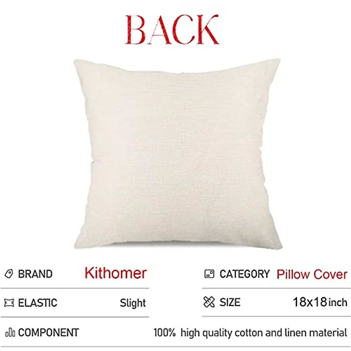 Christmas Decorations Pillow Covers 18x18 Set of 4 Pink Stripes Santa Snowman Snowflake Merry Christmas Tree Let It Snow Hello Winter Holiday Pillows Decorative Throw Cushion Case for Sofa Couch