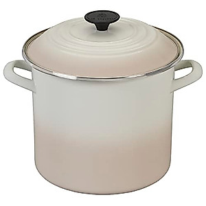 Le Creuset Enamel On Steel Stockpot, 8 qt., Meringue