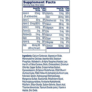 One A Day Men’s Pro Edge Multivitamin, Supplement with Vitamin A, Vitamin C, Vitamin D, Vitamin E and Zinc for Immune Health Support* and Magnesium for Healthy Muscle Function, Tablet 50 Count