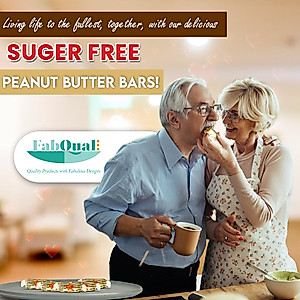 FabQual's Pack Of 1Lb Atkinsons Sugar Free Peanut Butter Bars Candy Sugar Free Candy Bars Bulk Sugar Free Hard Candy Bulk Old Fashioned Candy Bars Sugar Free Peanut Butter Candy Peanut Butter Logs