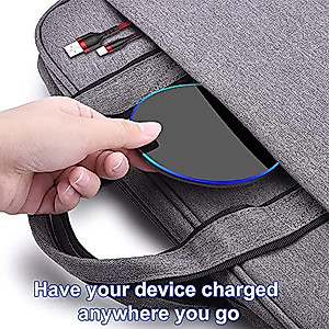 Hodiax Fast Wireless Charger, 15W Max Wireless Charging Pad Compatible with iPhone SE/11/12/13/X/XR/8,AirPods, Samsung Galaxy, Google Pixel(No AC Adapter)