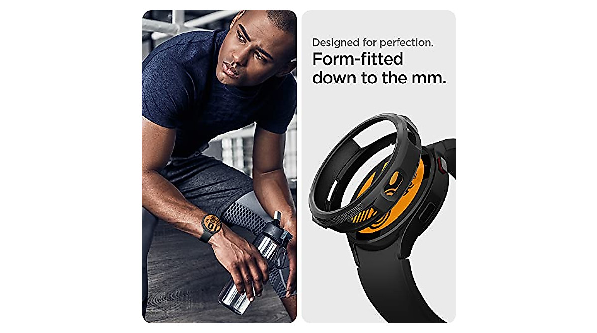 Spigen Liquid Air Armor for Galaxy Watch 5 & 4 - Matte Black Protection