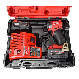 Milwaukee 2953-22 18V Cordless Brushless 1/4" Hex Impact Driver Kit with (2) 5.0Ah Lithium Ion Batteries, Charger & Tool Case