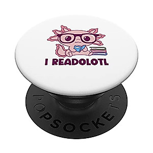 I Readolotl Axolotl Mexican Caudate Axolotl PopSockets Swappable PopGrip
