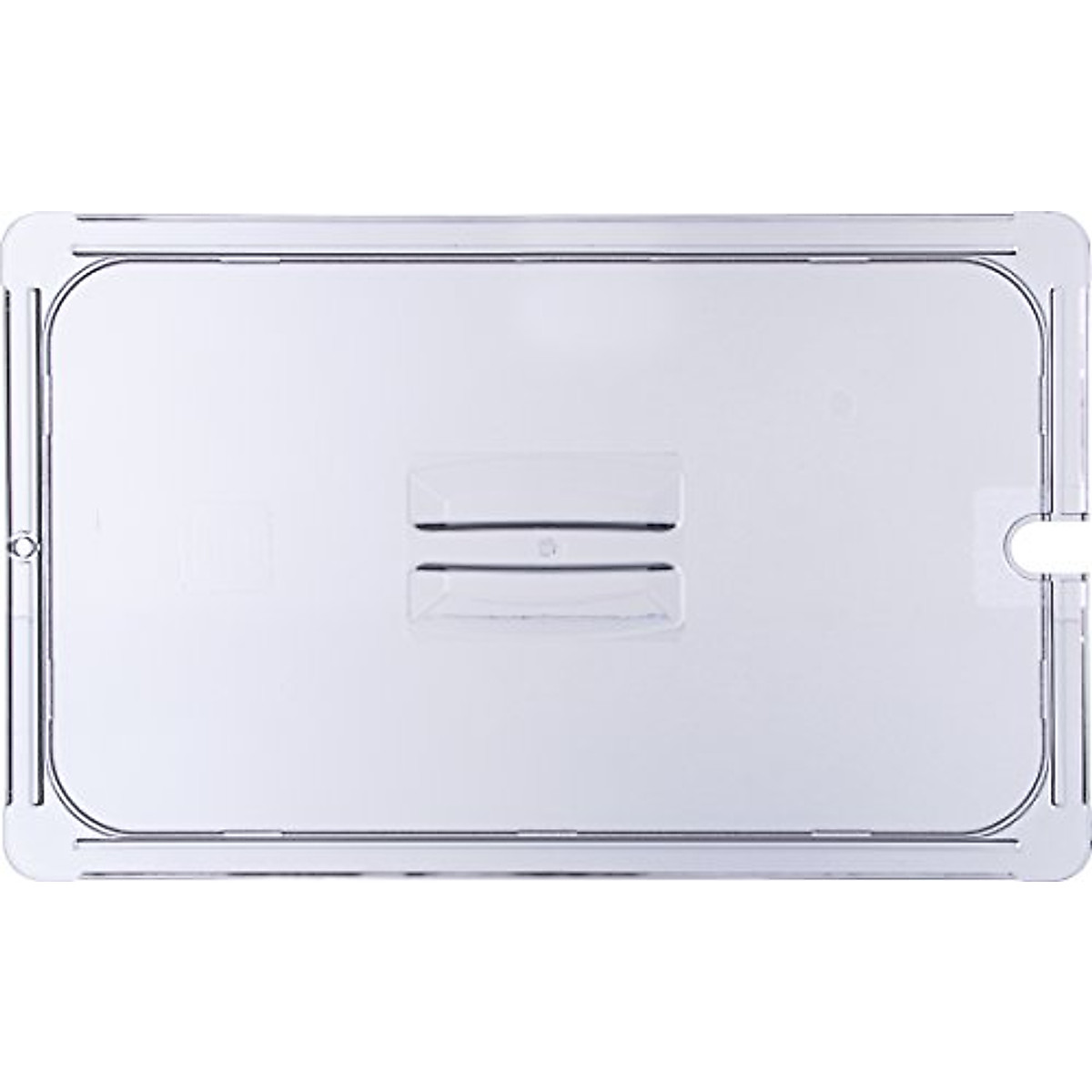 Carlisle FoodService Products 10211U07 StorPlus Full Size Polycarbonate Universal Handled Notched Food Pan Lid, Clear