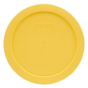 Pyrex 7201-PC 4-Cup Food Storage Lids in (2) Yolk Yellow, (2) Meyer Lemon Yellow and (2) Butter Yellow