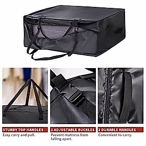 Guisong Folding Mattress Storage Bag, Carry Case for Tri Fold Mattress with Zipper, Foldable Memory Foam Mattress Carrying Case Fits 3-4 inch Twin Trifold Mattress