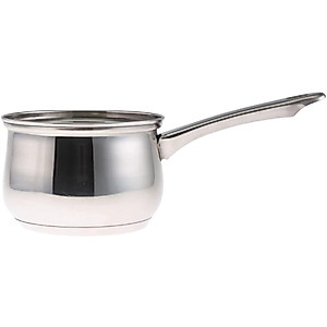 Kitchen Craft KCCVPORNS Induction Double Boiler Porringer/Bain Marie Pan with Non Stick, Gift Boxed, Stainless Steel, Silver, 6.25-inch