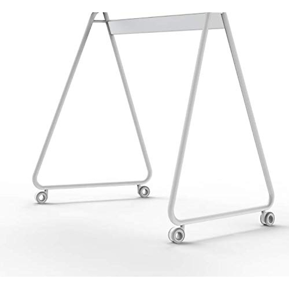 Vibe 55'' Interactive Whiteboard Portable Stand, Four Lockable Wheels, Sleek Design for The Modern Office or Classroom (White)