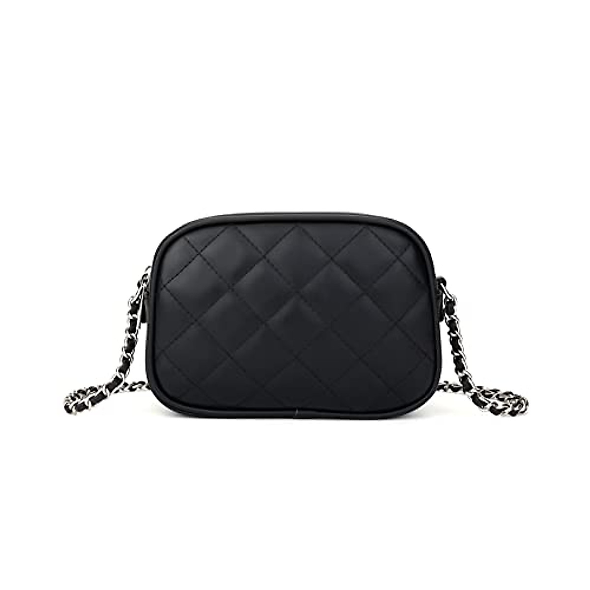 MAXWISE Quilted Crossbody Bags Crossbody Purse Small Crossbody Shoulder Bag with Chain Strap Side Purse for Women