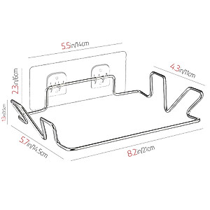 GlobleGarden 2 Pcs Stainless Steel Waste Bag Holder, Rubbish Bag Organizer, Rufuse Stand, Portable Trash Can, Wall Adhesive Hanging Garbage Bins for Kitchen, Bathroom, RV, Camper