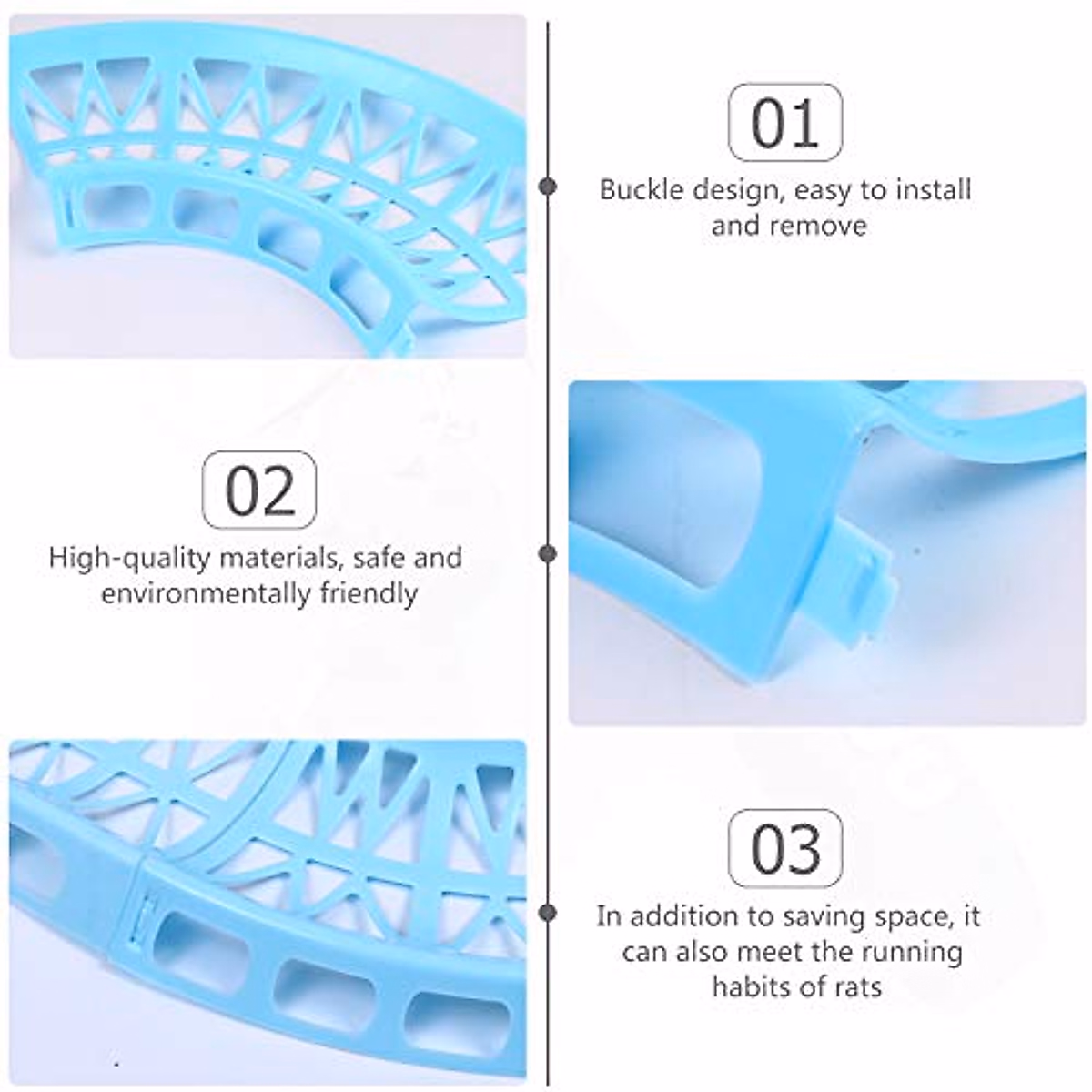 1 Hamster Runway Toy Set Hamster Exercise Toys Track Toy Small Animal Pet Track for Small Pets Hamsters Gerbils Hamster Running Ball Toy Mice Hamster Race Track