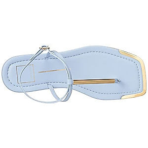 Dolce Vita Women's ARCHEY Flat Sandal, Sky Blue Stella, 9