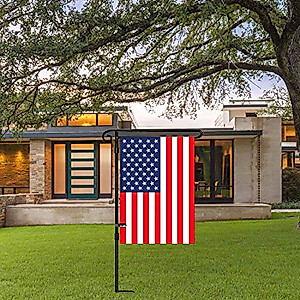 Garden Flag Stand,Metal Garden Flag Holder,Yard Flag Holder For Small Garden Flags 12 x 18,Yard Sign Garden Flag Stake For Outside,Small Garden Flag Pole For Yard With Tiger Clip,Garden Flag Hanger