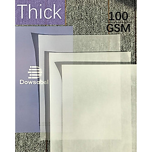 Translucent Vellum Paper, Dowsabel 68LBS 8.5 x 11 inches Printable Vellums for Card Overlays, Invitations Belly Bands, Envelope, Lantern,50 Sheets