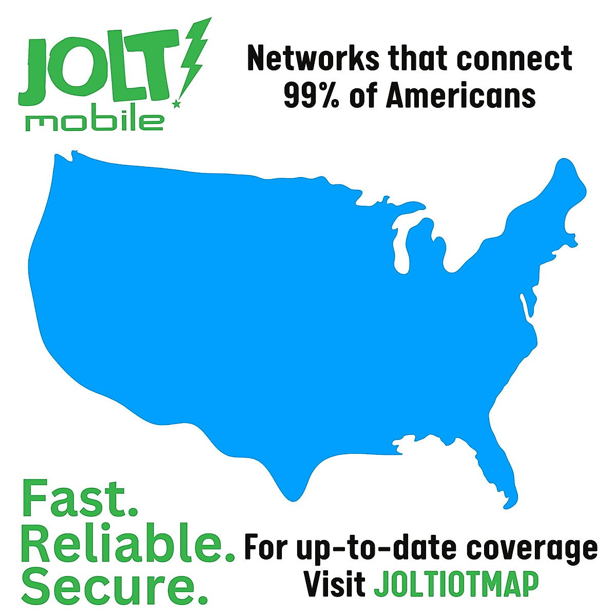 Jolt Mobile Starter Kit Free 50MB Data Service 15 Days AT&T 5G 4G LTE SIM Card for GPS trackers, Smart Watches, Hotspots, WiFi, MiFi, USB Sticks, Mobile Routers, Triple Cut SIM Fits All IoT Devices