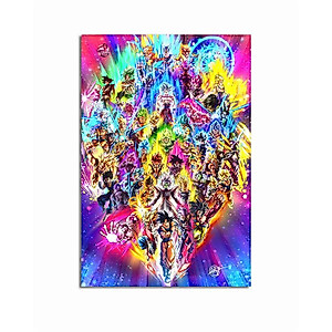 Japanese Anime poster Canvas Wall Art Posters Home Decor Painting for Living Room, Bedroom，Playroom Decor 16x24inch Gougind