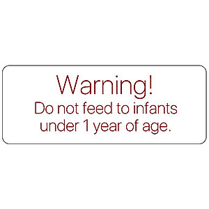 Honey Raw Organic Pure Rectangle Personalized Farm Home Made Product Kitchen Name Mason Jar Labels (Honey Warning Labels)