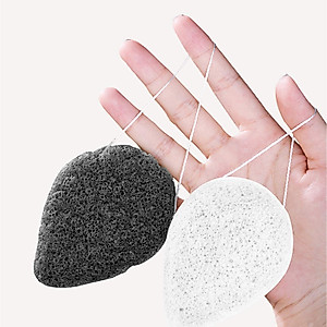 6 Pack Natural Konjac Facial Sponges, findTop 6 Colors Konjac Facial Sponges for Gentle Face Cleansing and Exfoliation
