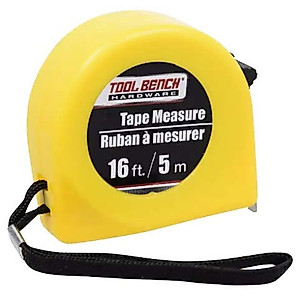 Tool Bench Hardware Tape Measure - 16 feet