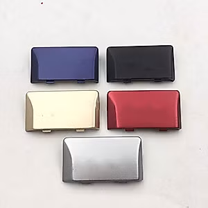 Replacement Battery Cover Lid Door Battery Case for Gameboy Micro GBM Console (Black)