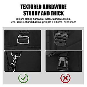 aigorun Laptop Backpack 15.6 Inch Backpack Waterproof Anti Theft Teacher Backpack Nurse Bag Travel Daypack with USB Charging Port for Women (Black)