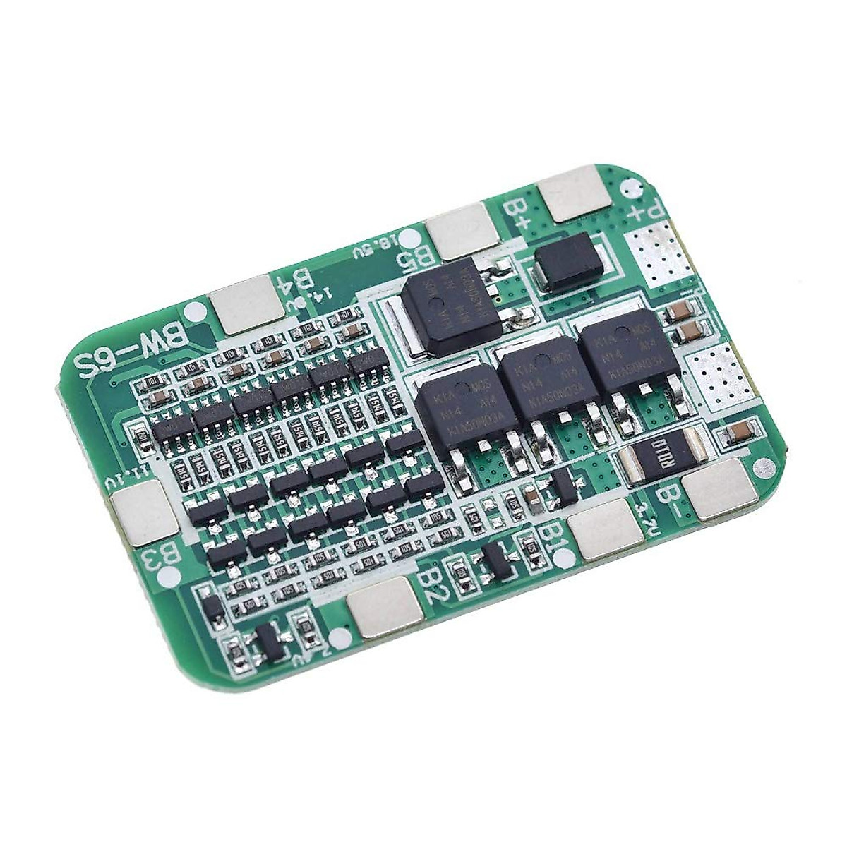 DAOKI 2PCS 6S 15A 24V Lithium Battery Protection Board 18650 Charger Module BMS PCB Protection Board for Li-ion Lithium Battery Cell with Nickel Strip