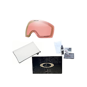 Oakley Flight Deck Medium Prizm Rose Gold REPLACEMENT LENSES OO7064 Ski Goggles For Men For Women + BUNDLE with Designer iWear Eyewear Kit…