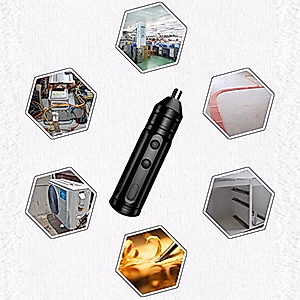 CALIDAKA Cordless Electric Screwdriver Kit Mini Drill 250 RPM,USB Rechargeable Power Screwdrivers Set,Portable Automatic Home Repair Tool Kit with USB Cable