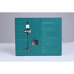 Smartphone Video Vlogging Kit with LED Light, Phone Holder, Microphone, Tripod, Carry Bag, TECELKS YouTube Starter Kit for iPhone/Android, Content Creator Kit for Video Recording Vlogging(Black)