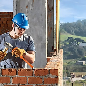 Finder 2 pcs 12-Inch Heavy Duty Chisels Set With Hand Protection, Flat Head and Pointed/Spear Head, Demolishing/Masonry/Carving/Concrete Breaker Chisels set with Bi-Material Hand Guard …