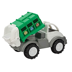 American Plastic Toys Gigantic Recycling Truck Vehicle, Green/White