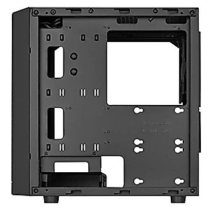 SilverStone Technology SST-PS15B-RGB Micro-ATX Computer Case with Tempered Glass and 2 X RGB Front Intake Fans PS15B-RGB