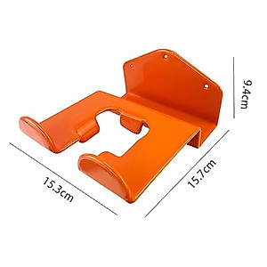 HEVIRGO 2Pcs Garage Tool Organizer Wall Mount,Wall Mounted Grass Trimmer Racks Lawn Trimmer Holders Rustproof Easy Installation Heavy Duty Ladder Hooks,Mounted Grass Trimmer Rack 2pcs