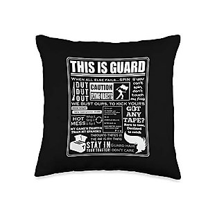 Color Guard Half Time Show Shirts & Gifts Funny Color Guard Sayings And Memes Throw Pillow, 16x16, Multicolor