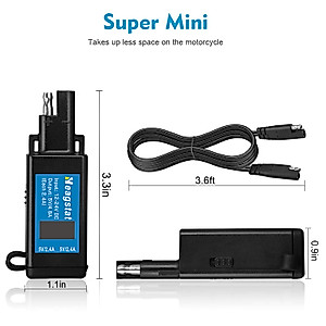 Heagstat Motorcycle SAE to USB Port Power for GPS, Smartphone MP3, Motion Camera