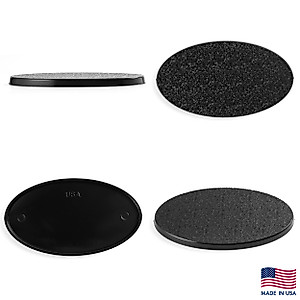 EasyPegs 75 x 42 mm Textured Plastic Oval Bases Wargames Table Top Games 20 Count