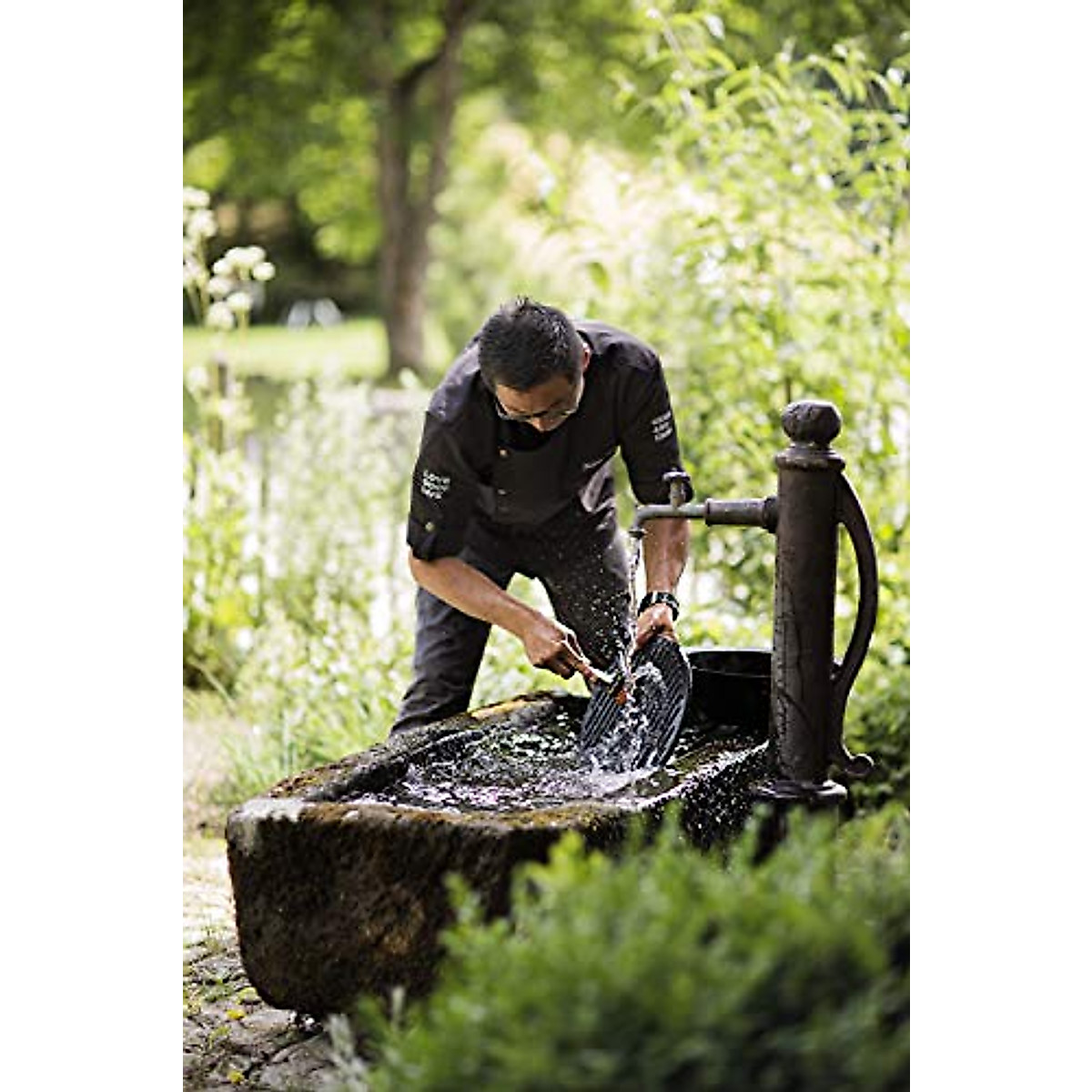 Rösle 12809 Grill Brush Replacement Head, Silver