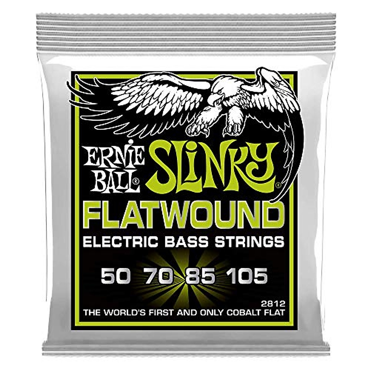 Regular Slinky Cobalt Flatwound Electric Bass Strings 50-105 Gauge