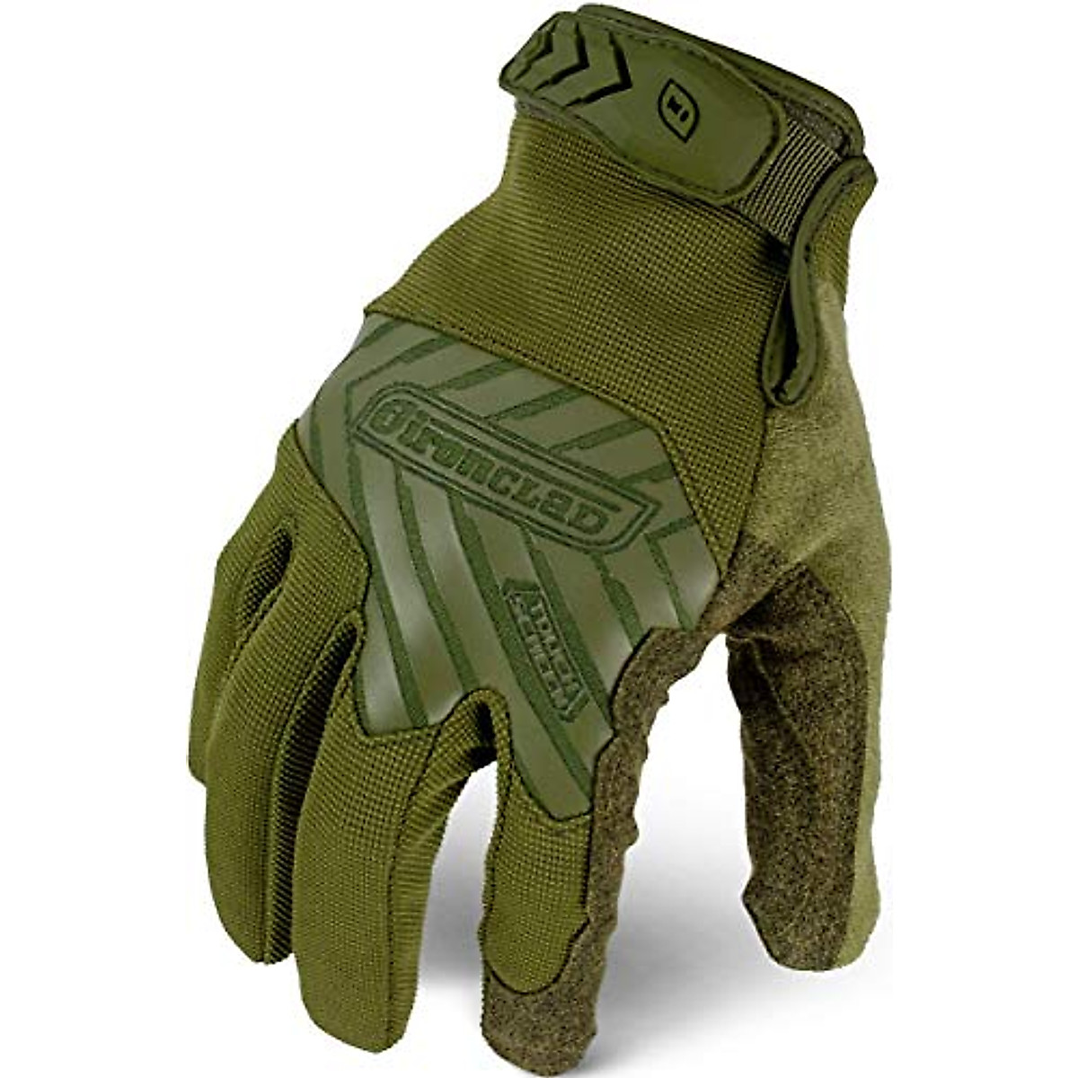 IRONCLAD Command Tactical Pro, Touch Screen Gloves Conductive Palm and Fingers, All-Purpose, Multi-Colors, Performance Fit, Machine Washable, Sized S, M, L, XL, XXL (1 Pair) (Medium, OD Green)