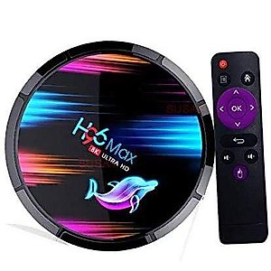 Amlogic S905X3 Android 9.0 TV Box 4GB RAM 32GB ROM H96 MAX X3 TV Box S905X3 64-bit Quad Core with Dual Wi-Fi 2.4G/5.0G BT 4.0/ 3D Ultra HD 8K/ H.265/ 1000M LAN/USB 3.0 Android TV Box