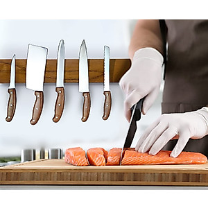 Knife Holder Wall Acacia Wood, Powerful Magnetic Knife Holder For Wall To Save Kitchen Space, This Knife Magnetic Strip Has A Great Magnetism, This Is Modern And Elegant Magnetic Knife Strip.