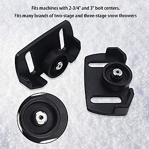 KINTLE 490-241-0038 Universal Rolling Skid Shoes Compatible with MTD/Crafstman Two & Three Stage Snow Blower, Fits for 31AH64EG700, 31AH64FG700, 31AH64FG795 and More, Black