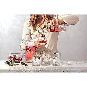 Lenox 886861 Holiday Gold 4-Piece Double Old Fashioned Set