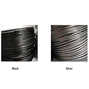 Pumbaa 1 Roll Garden Fastener Flexible Practical Bundled Flower Aluminum Bonsai Wire Fixed Bendable Tool Tree Plants Styling Decorative - 3.5mm - Black