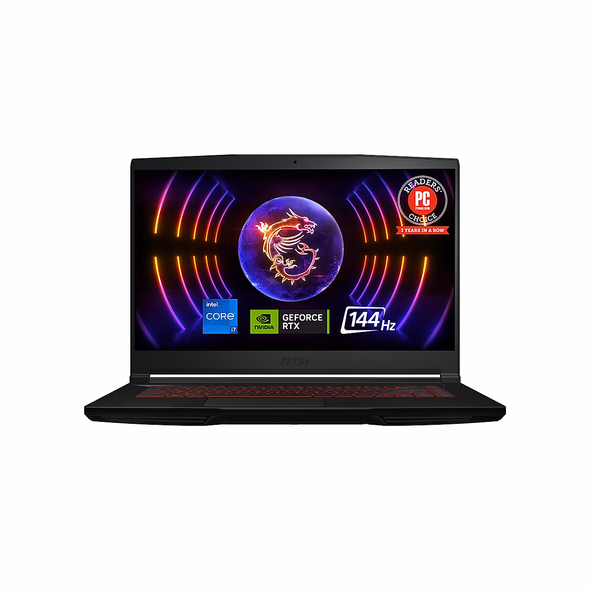 MSI GF63 15.6" 144Hz FHD Gaming Laptop, 12th Gen Intel Core i7-12650H Processor, NVIDIA GeForce RTX 4050 6GB, 64GB DDR4 Memory, 2TB NVMe SSD, Ethernet, WiFi 6, Windows 11, Black