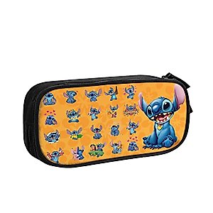 Jeinju Pencilcase Large Capacity Pencil Case Double Zipper Stationery Bag with Compartments for Boy Girl